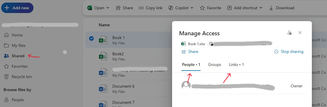 How to add "people" to an existing OneDrive folder, already Shared with ...