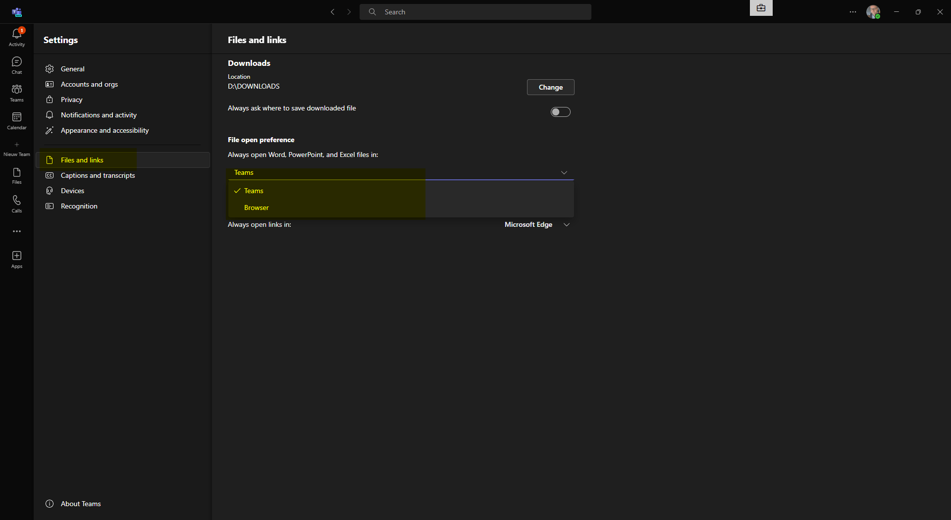 Teams not showing option to open Office files in Desktop app - Microsoft Q&A