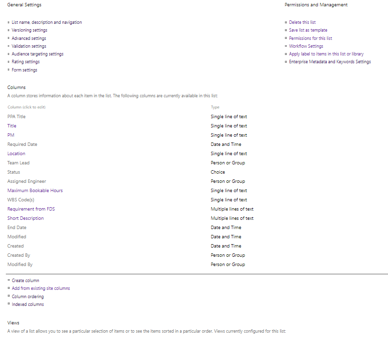 Sharepoint List: Unable to Edit/Delete Collumn - Microsoft Q&A