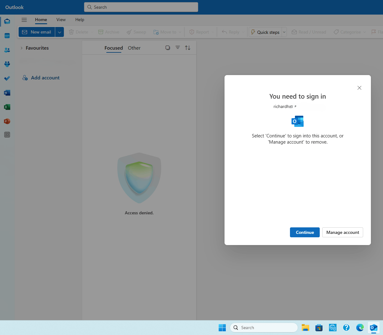 Keep getting Access Denied and Error Message - Microsoft Q&A