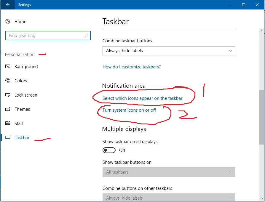 battery icon in taskbar - Microsoft Q&A