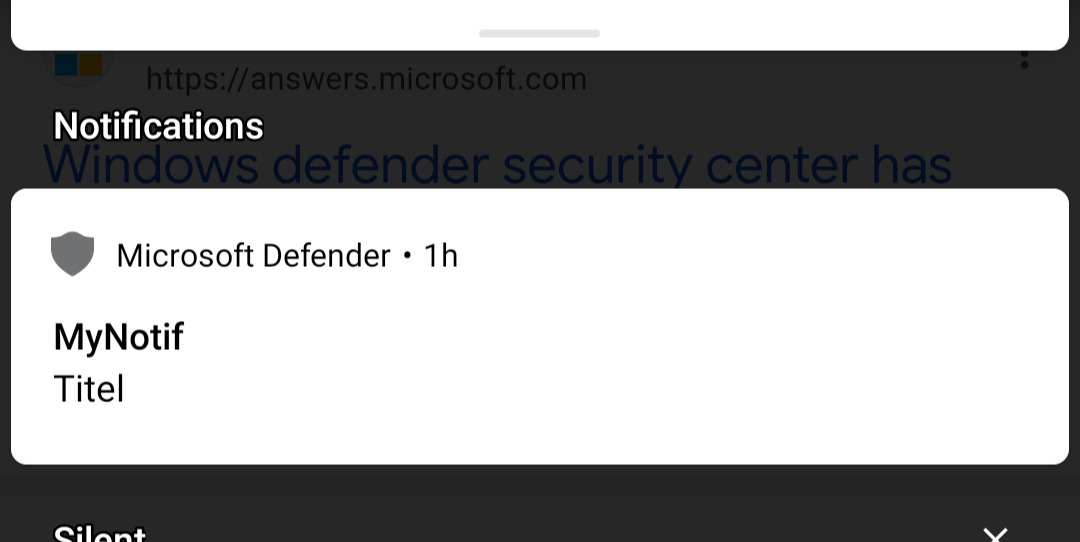 Fake Microsoft Defender Notification on Android - Microsoft Q&A