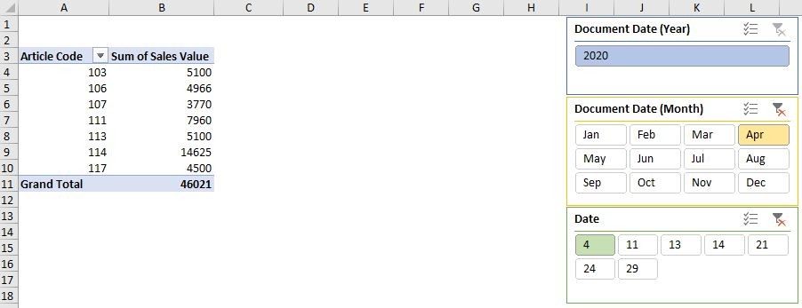 Pivot tables and timeline slicers - Microsoft Q&A