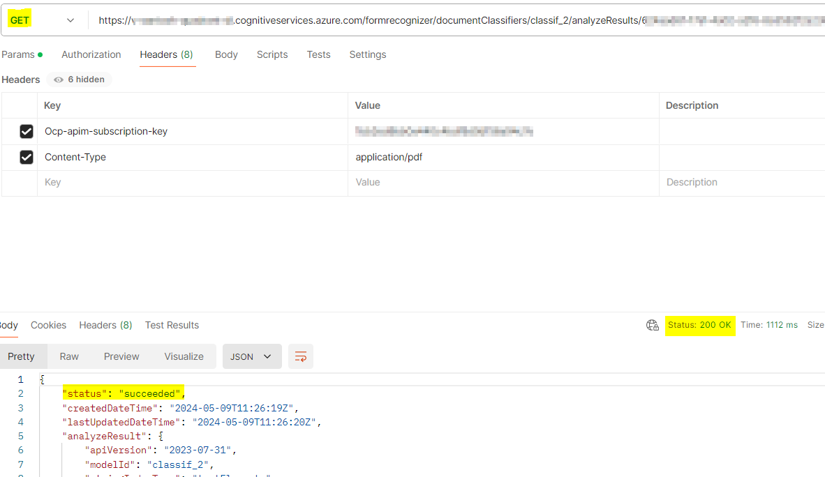 Azure AI Document Intelligence - can't call Custom Classification model ...