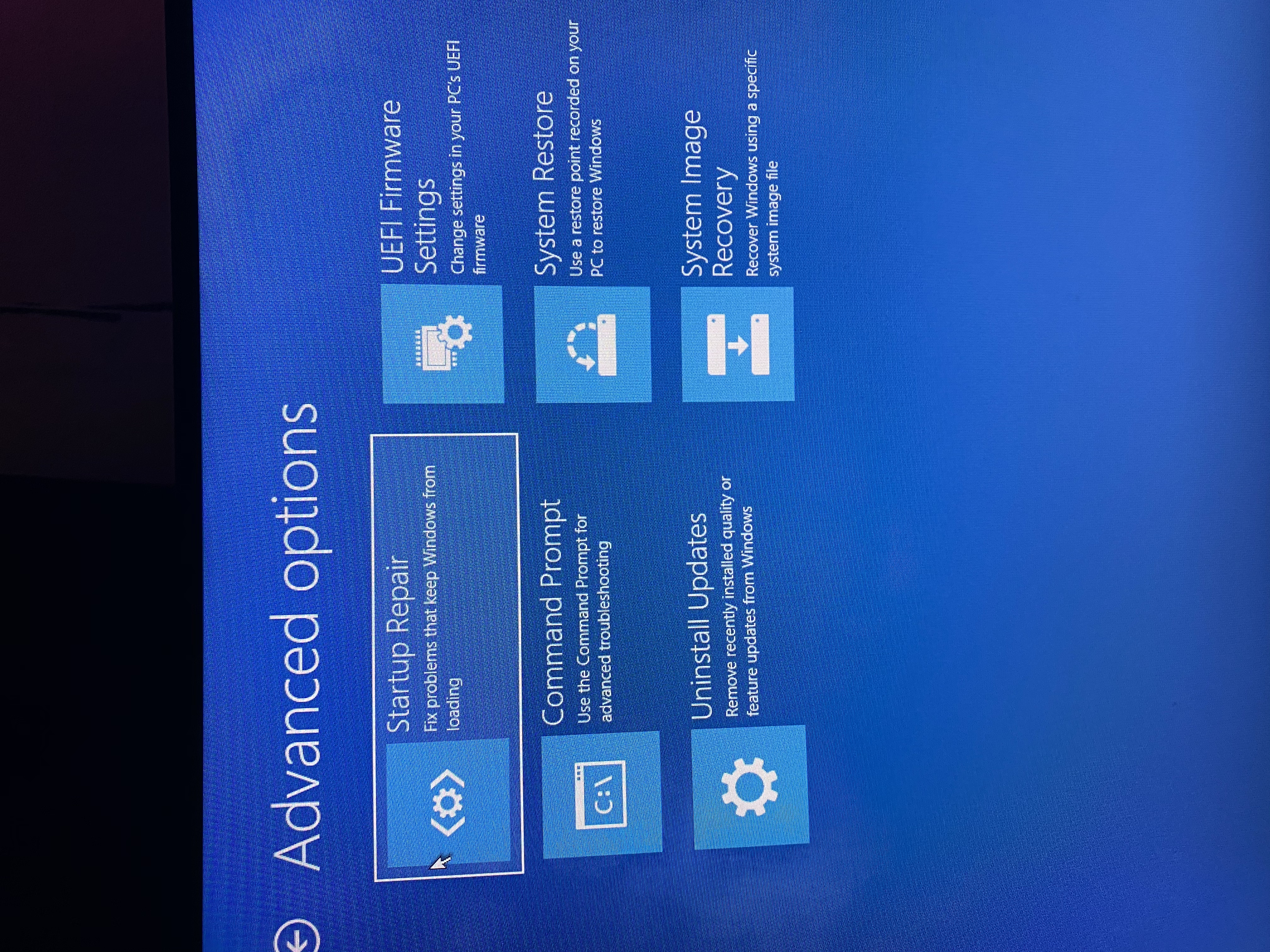 Windows recovery environment troubleshoot - Microsoft Q&A