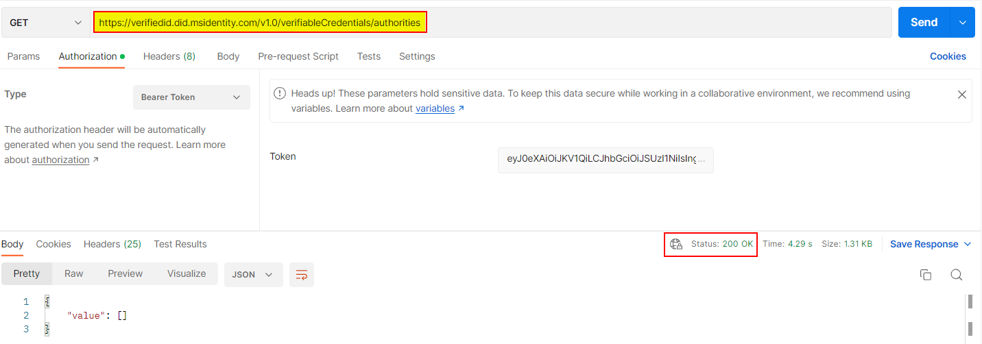 How to include `wids` in VerifiedID Admin API client credential flow ...