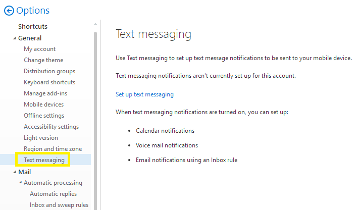 Turn off text-message calendar reminders to a cellular device ...