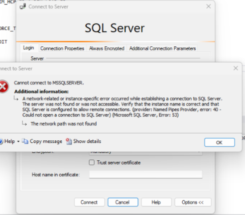 How to figure out the Local Instance on Microssoft SQL Server Management Studio 2020 - Microsoft Q&A