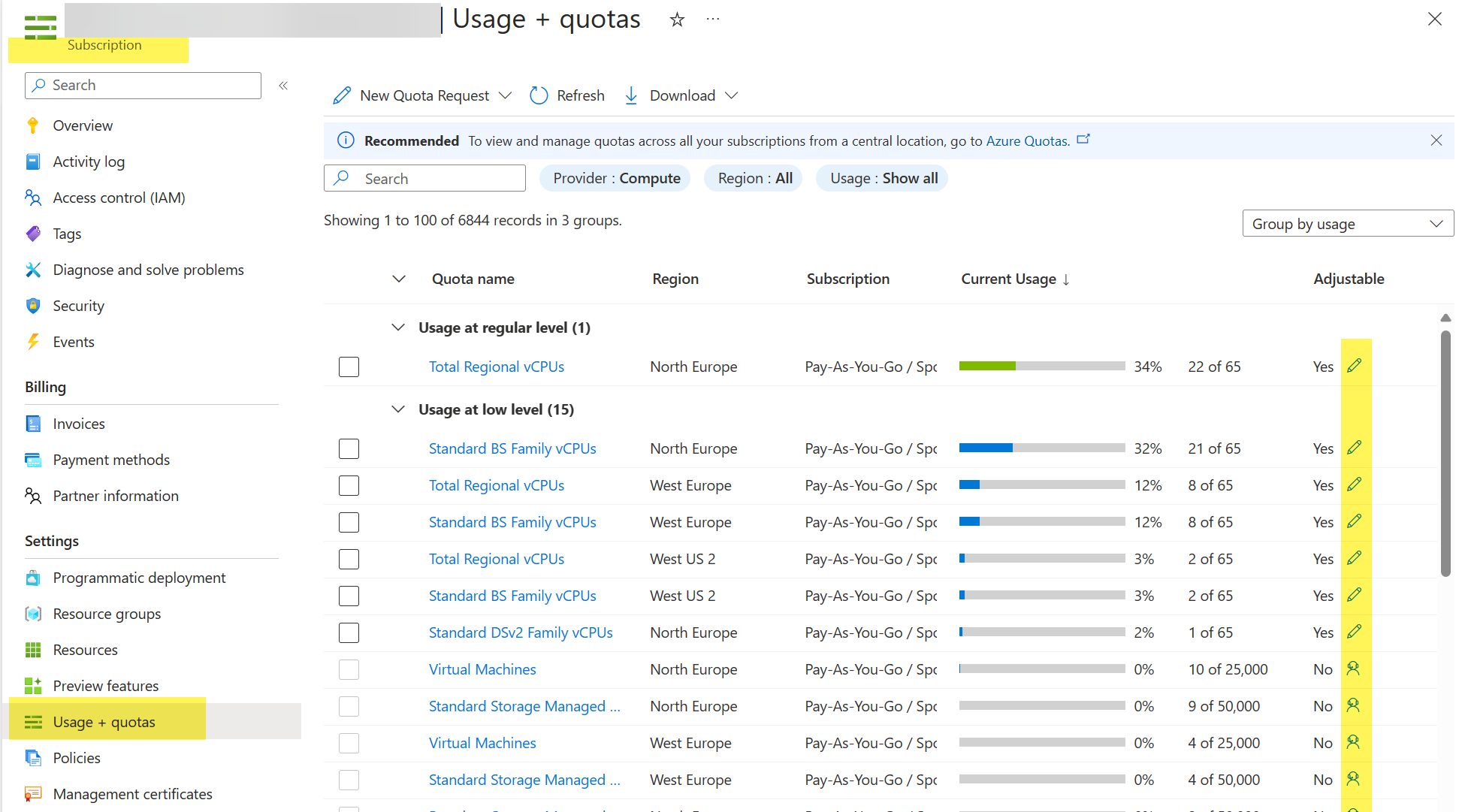 Quota increasing - Microsoft Q&A
