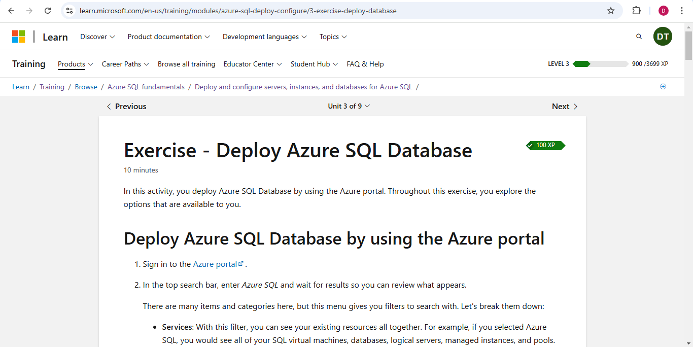 Activate Sandbox button missing on all Exercises - Microsoft Q&A