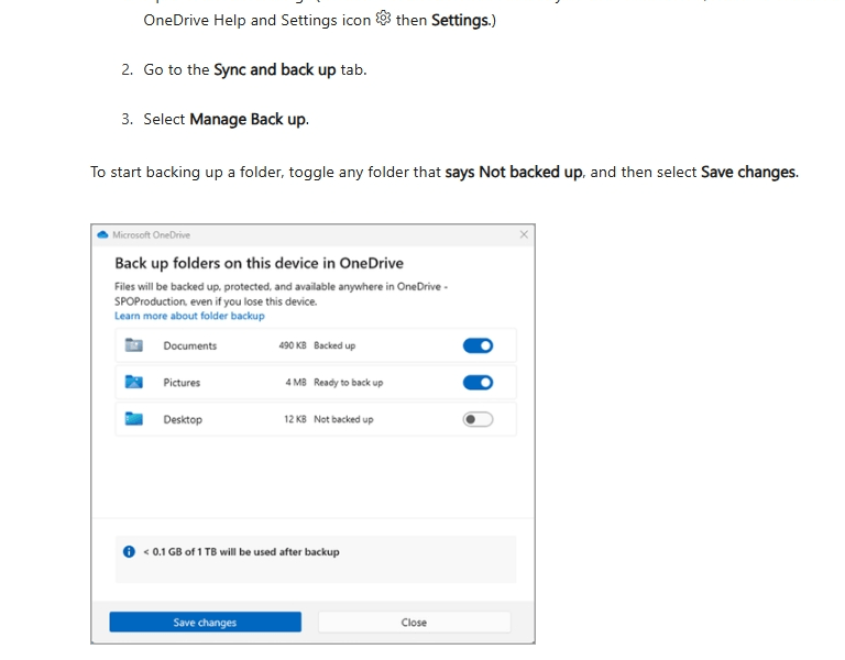 "Can't back up your pictures folder in OneDrive" Issue - Microsoft Q&A