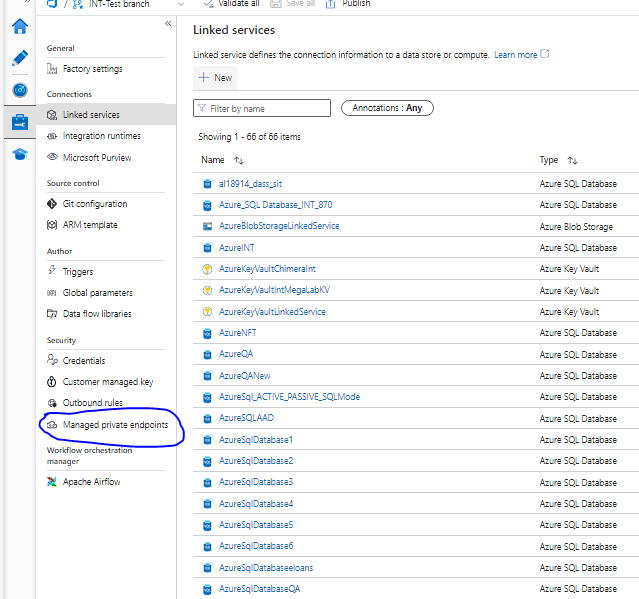 Azure Data Factory-Managed Private Endpoint is coming greyed out ...