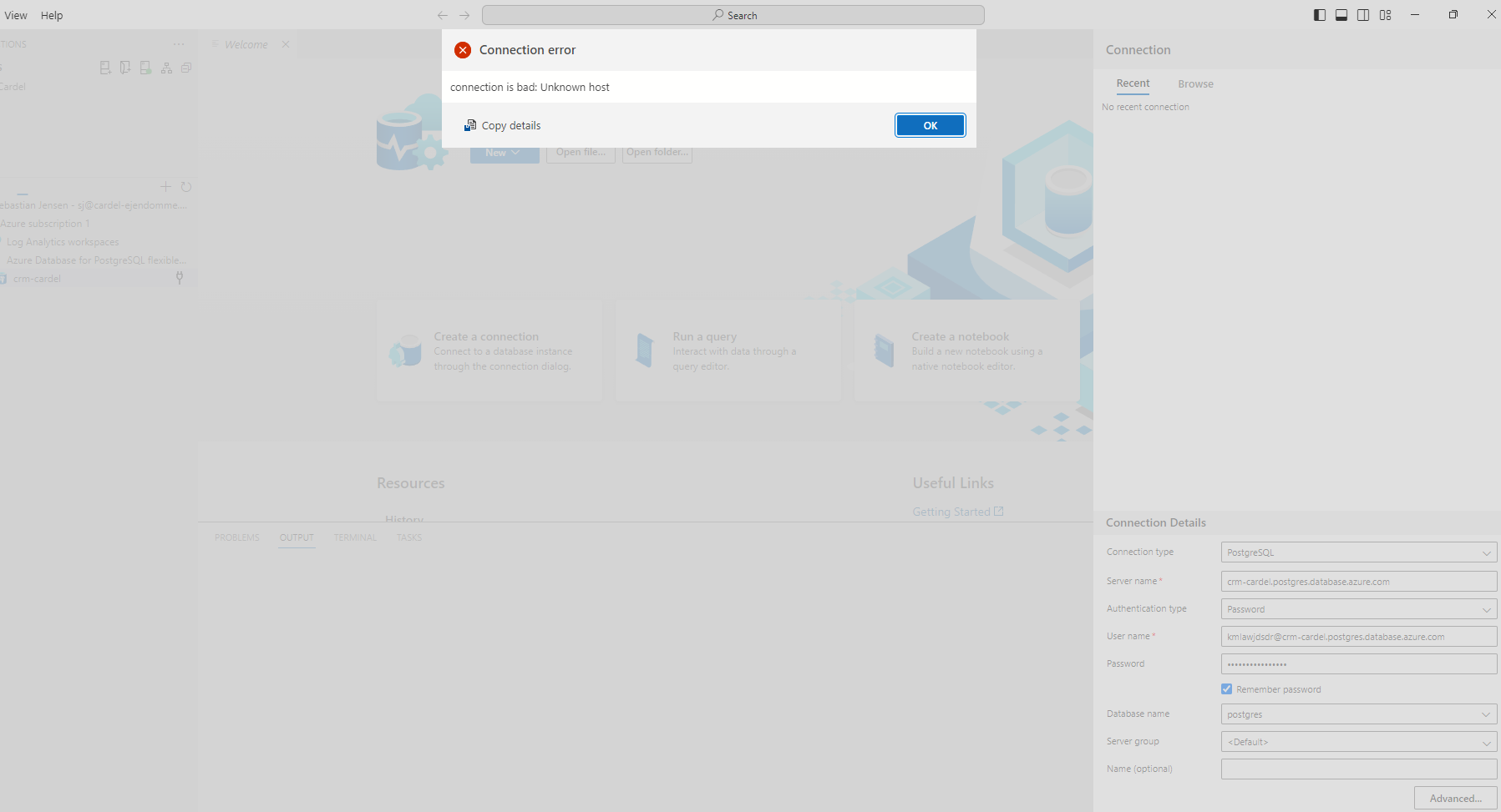 Postgresql Flexible Server On Azure With Connectivity Method Set To