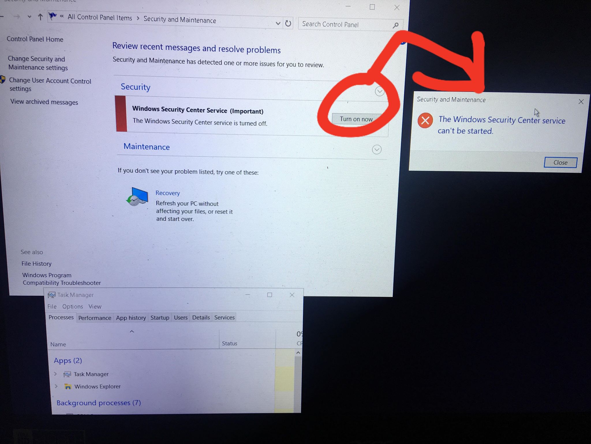Logged in, screen is black/blank/empty, I can see/use the mouse, no ...