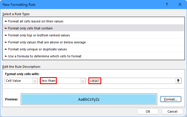 Changing Color of a Cell Based on Value in Another Cell - Microsoft Q&A