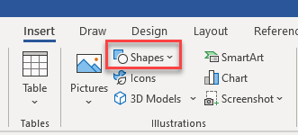insert shape is not shown as an option - Microsoft Q&A
