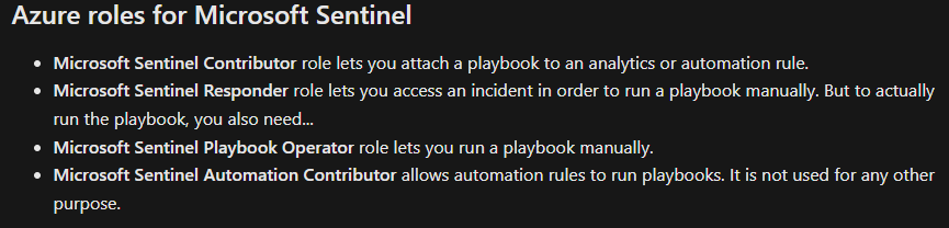 Give Sentinel permissions to run playbooks Failure - Microsoft Q&A