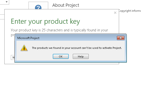 Project Professional 2013 Product Key not Activating - Microsoft Q&A