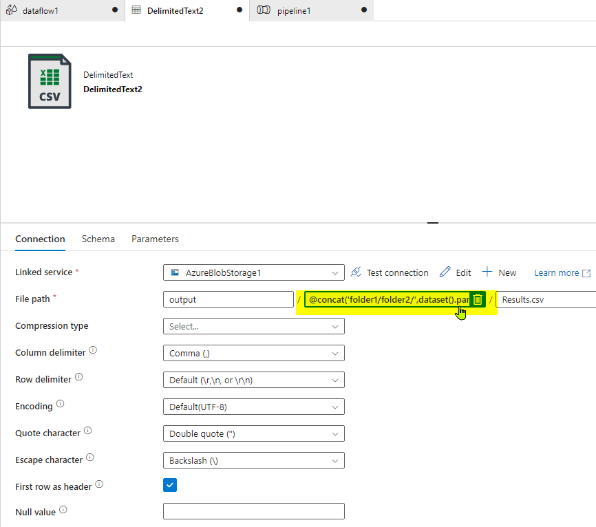 Error During Data Preview At Sink Errorcodeinvalidtemplate Errormessagethe Template 