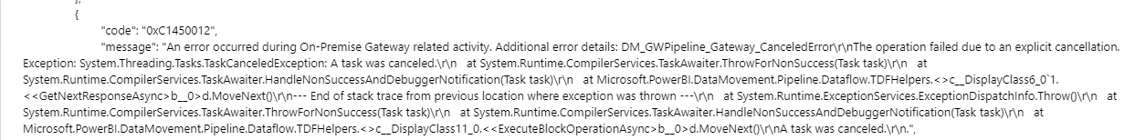 During AAS refresh we have been facing issue stating "Additional error ...