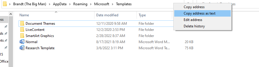 Can't view Personal Templates Tab in Word - Microsoft Q&A