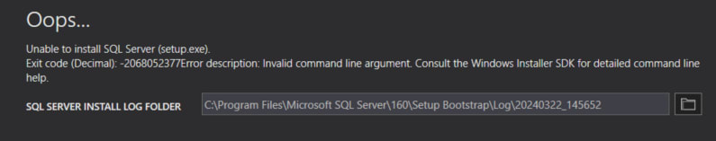 Unable to Install the SQL Server 2022 on my Laptop [Windows ...