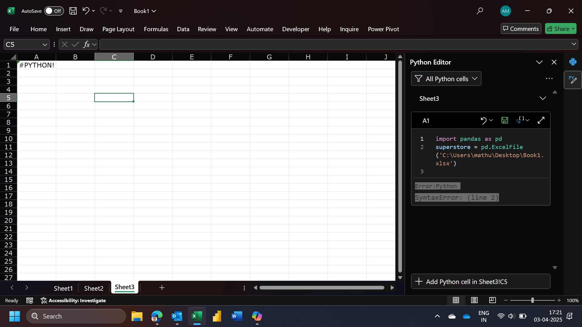 Get a list of all tabs using Python - Microsoft Q&A