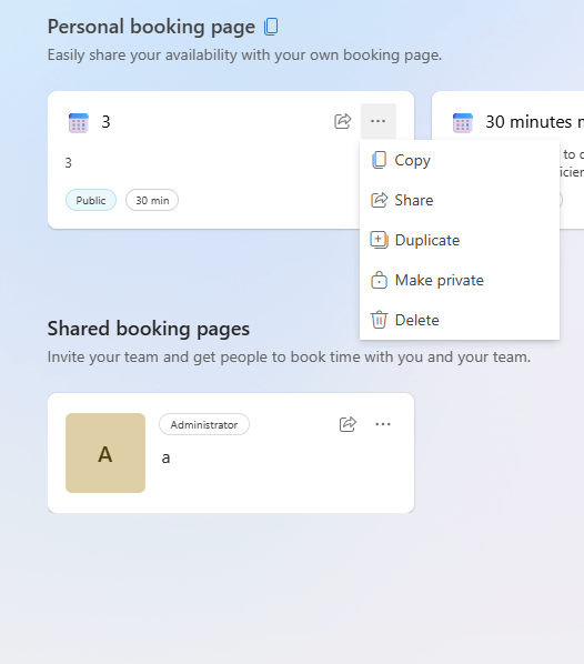 How can I delete a booking page? - Microsoft Q&A
