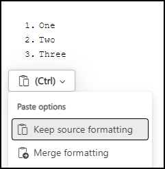 New Outlook "preserve source formatting" does not preserve formatting ...