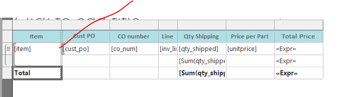 how can i indent the detail portion from the row group portion in a tablix - Microsoft Q&A