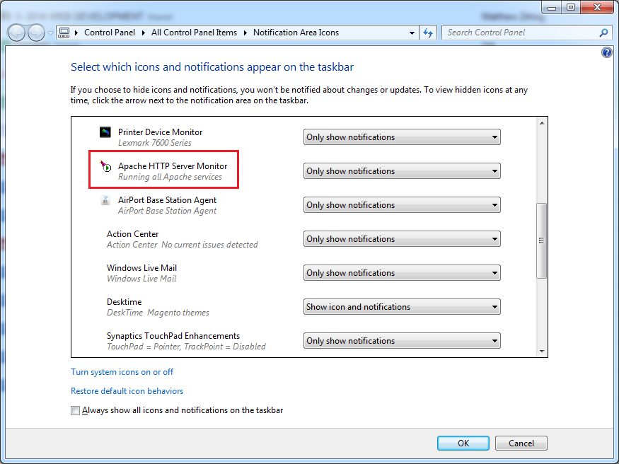 Notification Area Icons showing wrong icons - Microsoft Q&A
