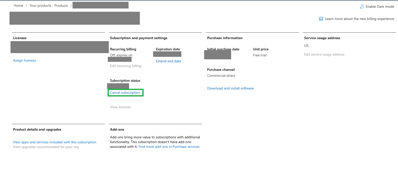 End/Cancel Microsoft Customer Agreement (MCA) Subscription - Microsoft Q&A