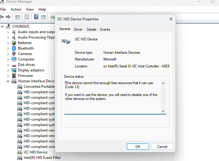 I2c HID Driver - Microsoft Q&A