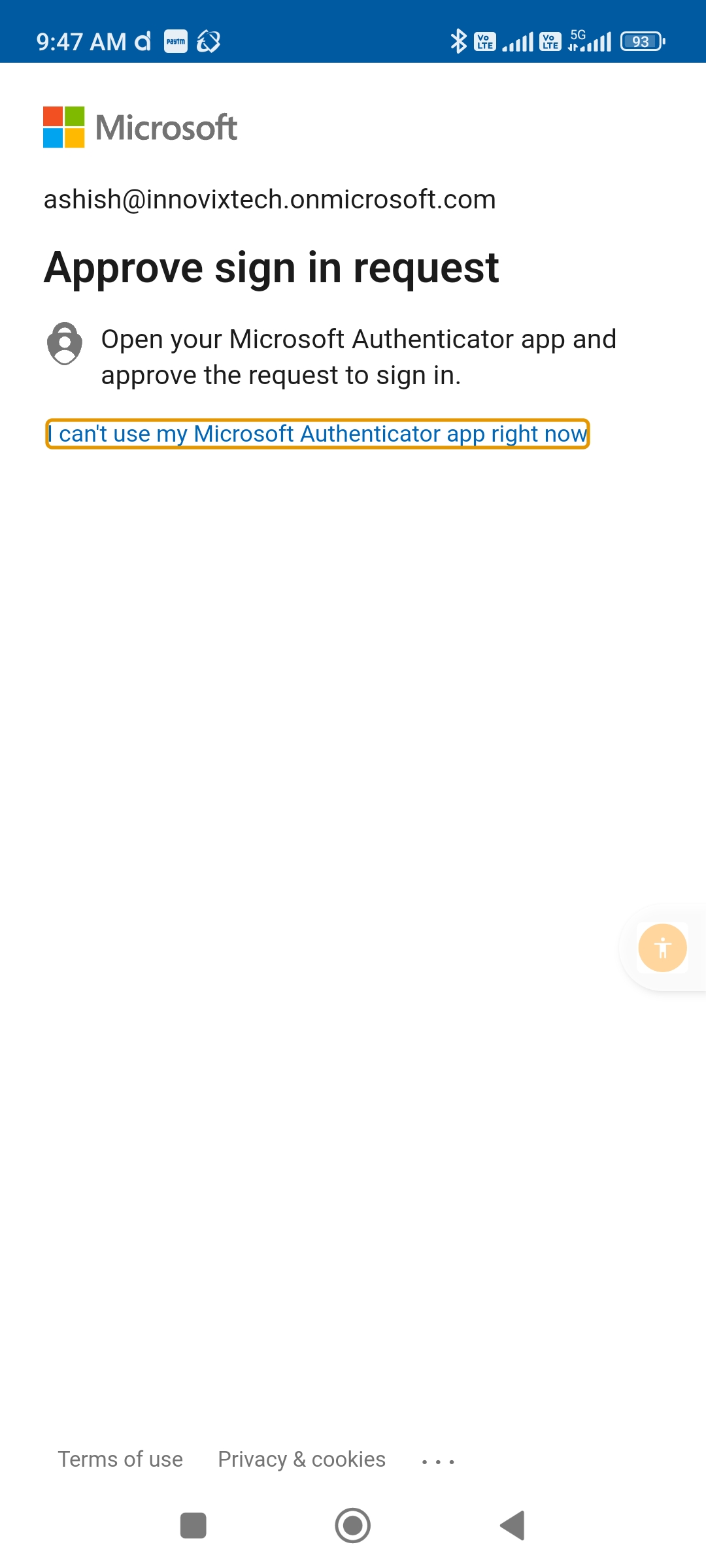 Partner Center Unable To Login Due To Authenticatior App Pop Microsoft Qanda