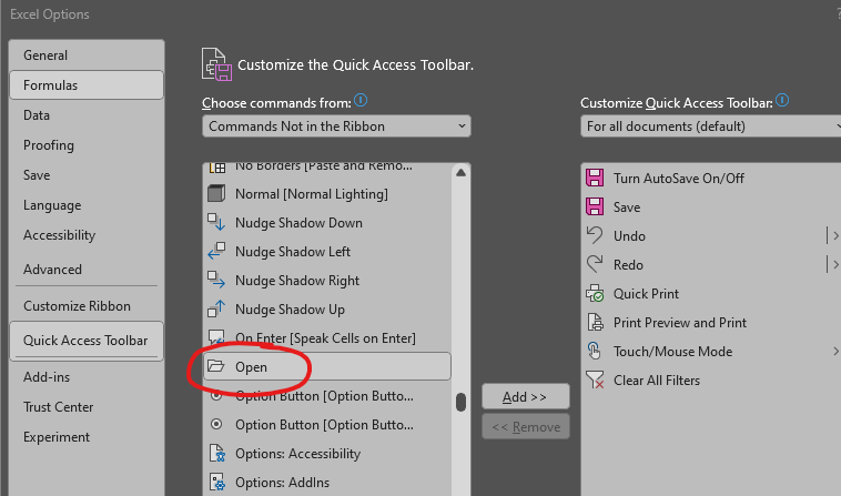 How to add Open recent to my ribbon Microsoft Office 365? - Microsoft Q&A