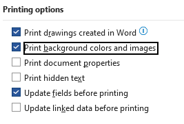 Microsoft Word won't print color images - Microsoft Q&A