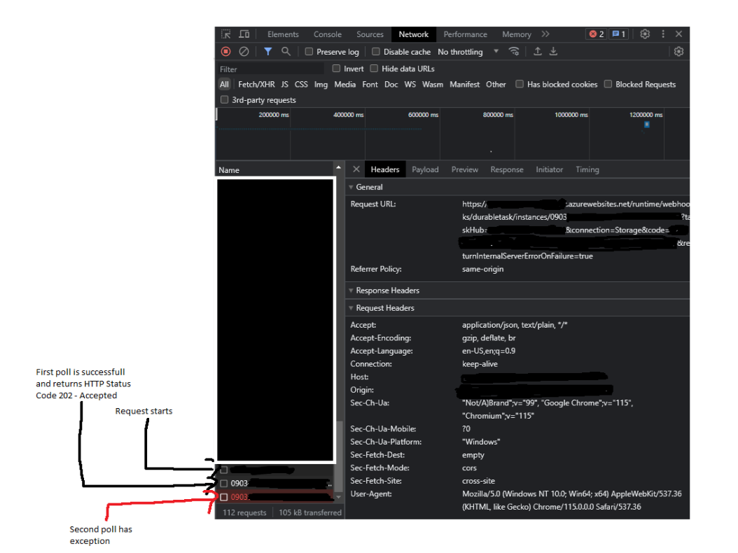 Azure Durable Function Status Query Endpoint Randomly Refuses Connection Microsoft Qanda