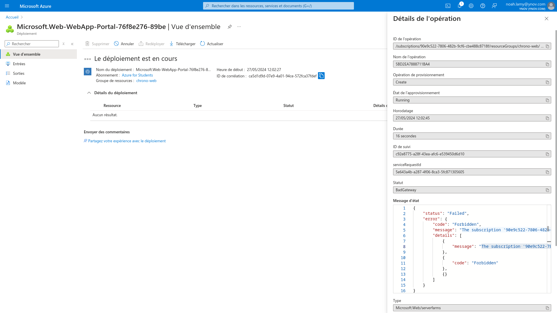 Subscription doesn't allow to create or update the serverfarm - Microsoft Q&A