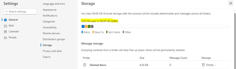 Outlook 365 Mailbox Over Quota - Microsoft Q&A