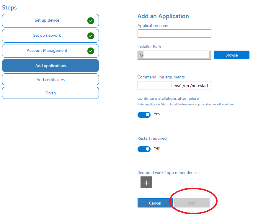 Windows Configuration Designer - Unable to add applications - Microsoft Q&A Windows Configuration Designer - Unable to add applications - Microsoft Q&A