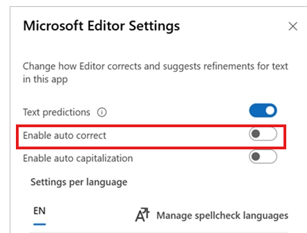 How do I get the red wavy below the text of my email content to go away ...