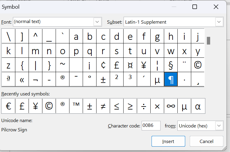 Any way we can display pilcrows or carriage returns in a PowerPoint ...