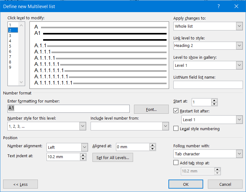 A customized page numbering layout (A1-1) - Microsoft Q&A