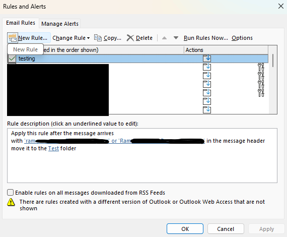 Outlook - rules on message header containing words is case sensitive - Microsoft Q&A