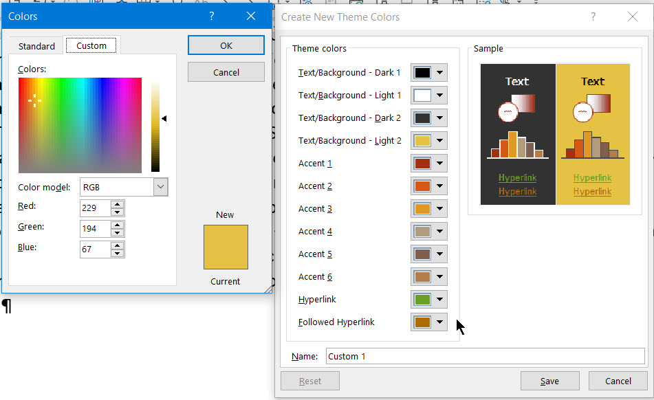 Red Scheme color codes - Microsoft Q&A
