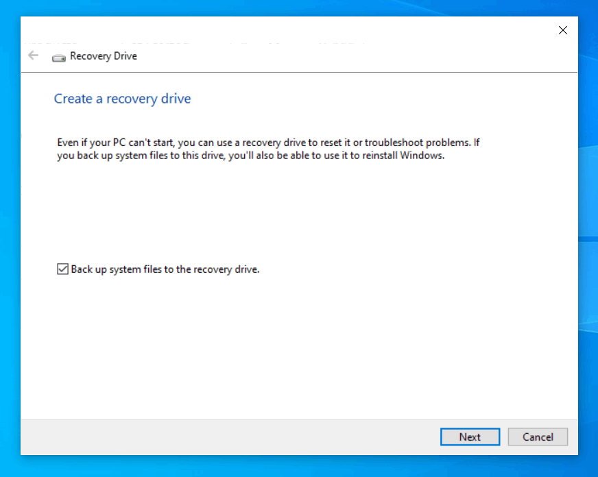 Creating Windows Recovery Image File - Microsoft Q&A