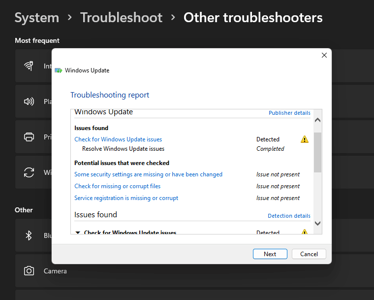 Windows Updates with Red exclamation mark alert. - Microsoft Q&A