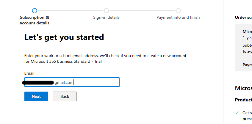How can I create a Microsoft account if I only have a google workspace ...