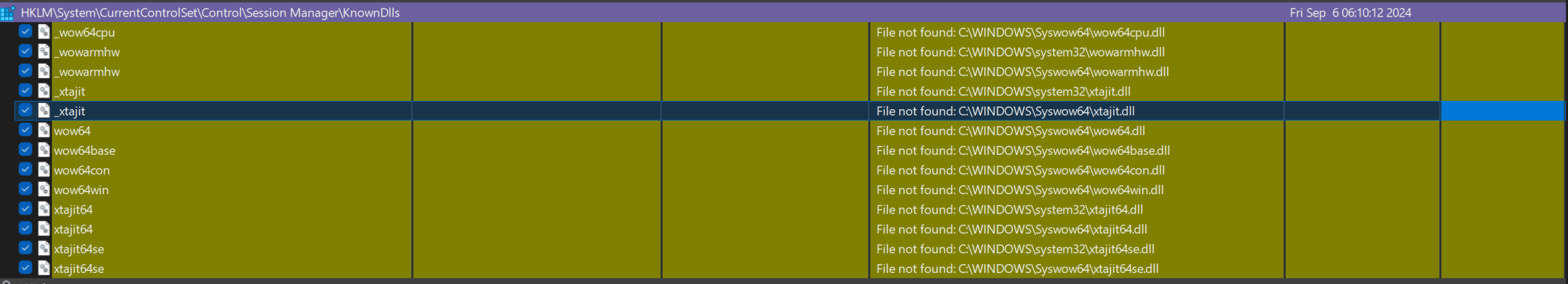 missing wow64cpu.dll xtajit64.dll and others - Microsoft Q&A