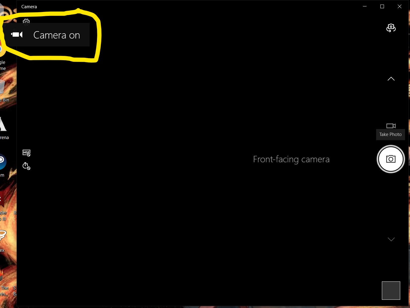 Camera only shows black screen - Microsoft Q&A